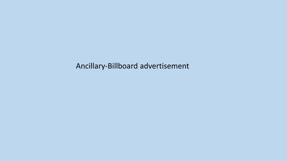 Billboard advertising | PDF