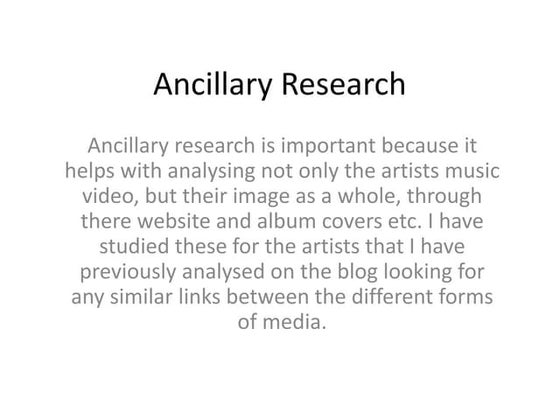 Ancillary Planning - Dominique | PPT