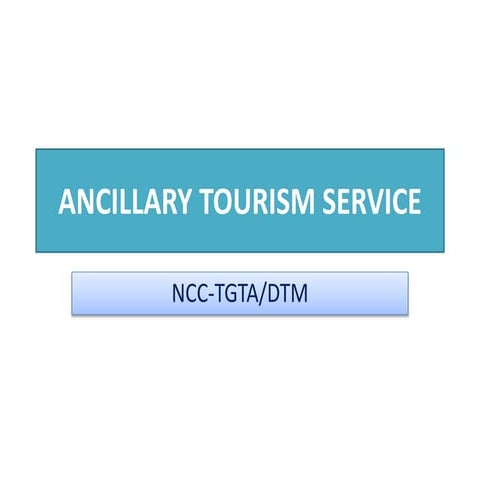 Ancillary service | PPTX