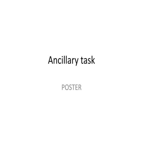 Ancillary task-Music Posters | PPT
