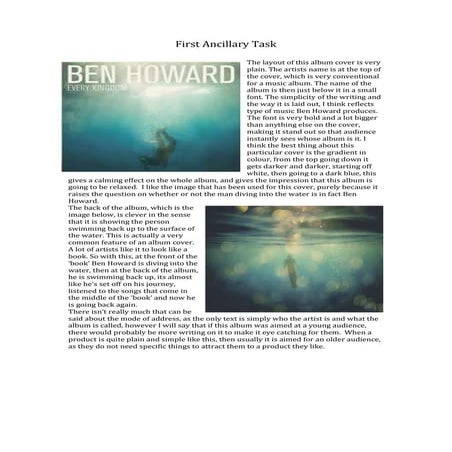 Ancillary task 1 | PDF