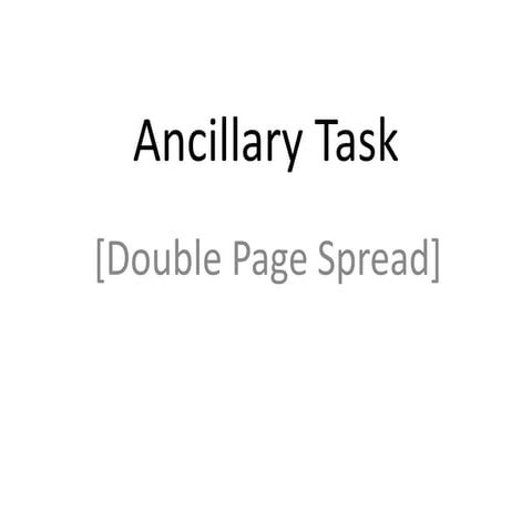 Ancillary task 2 | PPT