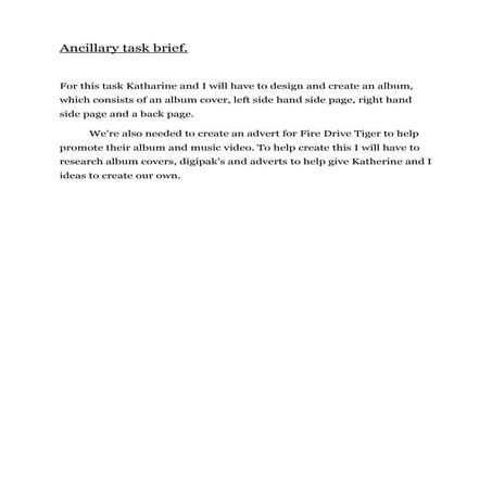 Ancillary task brief | DOCX