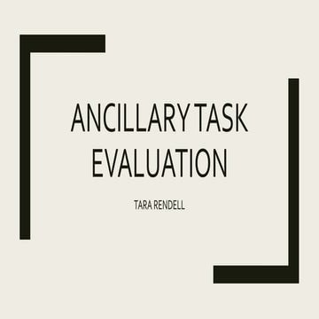 Anya- Ancillary task evaluation | PPTX