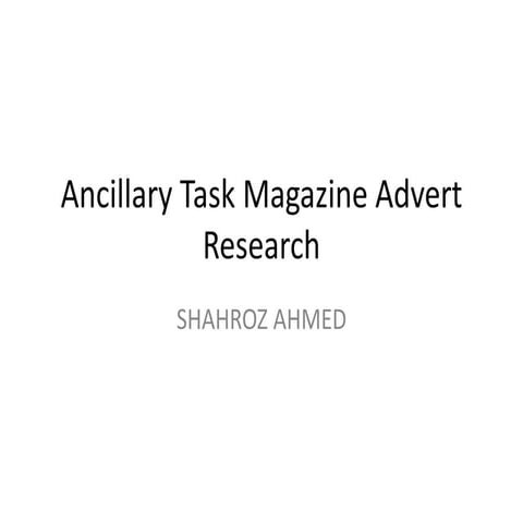 Ancillary task magazine advert research | PPTX | Contemporary Hits/Pop ...