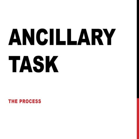 Ancillary tasks | PPT