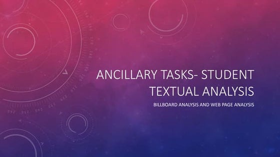 Drafting Textual Analysis | PPT