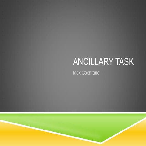 Ancillary tasks presentation max | PPTX