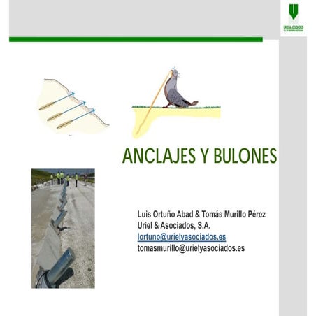 123 - .ANCLAJES Y BULONES PRESENTACION | PDF