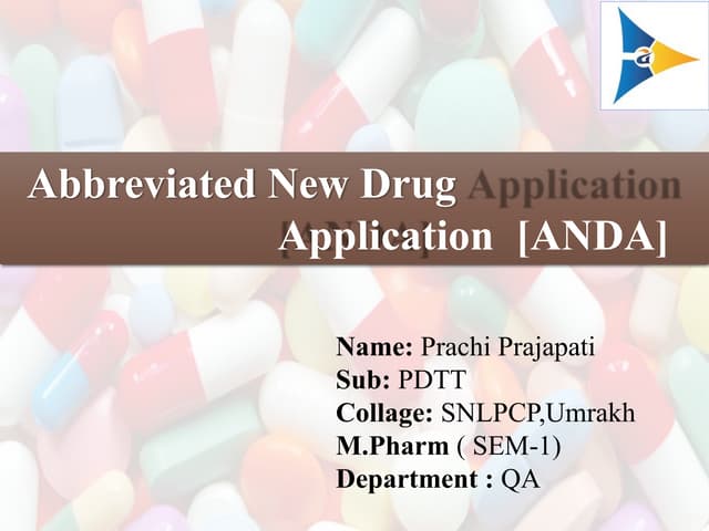 NDA and ANDA regulatory approval process | PDF