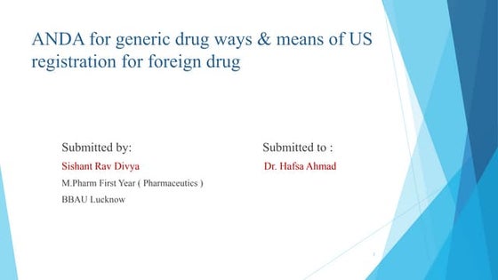 Paragraph 1,2,3,4 certification usfda | PPTX