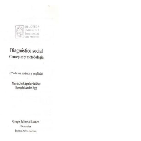 Ander Egg Diagnostico Social | PDF