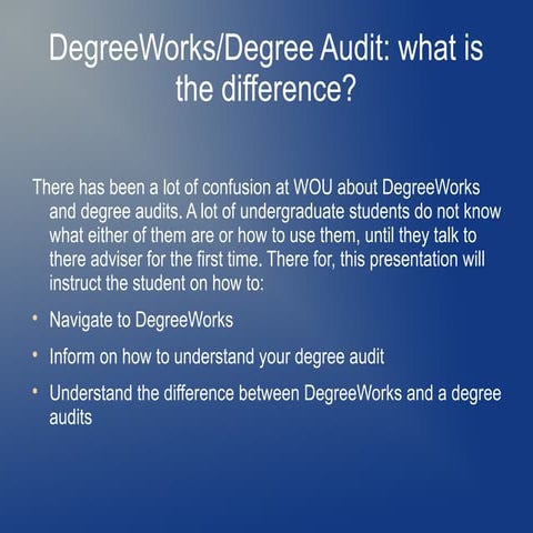 DegreeWorks | PPT