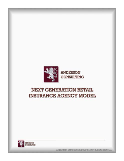 Anderson Consulting - RETAIL ADVICE R.O.I. OPERATING MODEL