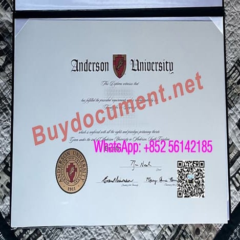 Fake Anderson University diploma for sale. | PPT