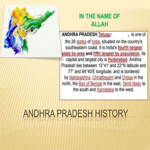 Andhra pradesh history | PPTX