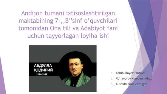 AVLODLAR DAVOMI HUMOYUN VA AKBAR OBRAZLARI.pptx