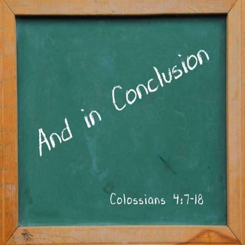 And in conclusion | PPT