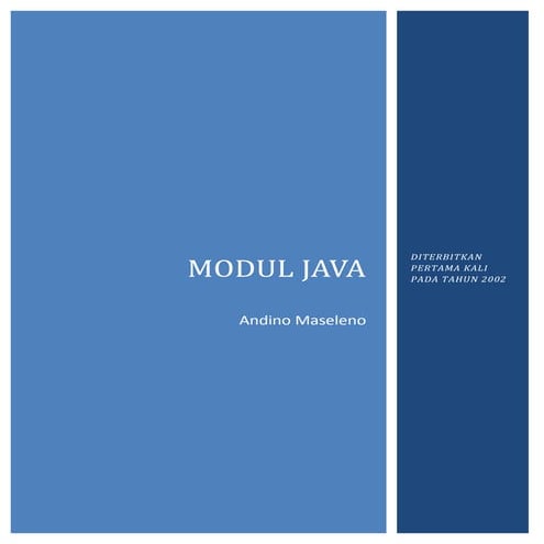 Andino Maseleno - Modul Java | PDF