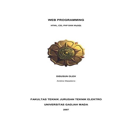 Andino Maseleno Modul Web Programming Pdf