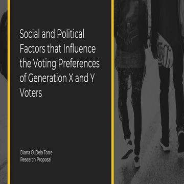 Research Proposal on Voting Preferences | PPTX | Elections | Politics