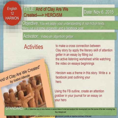 And of Clay We are Created | PPTX