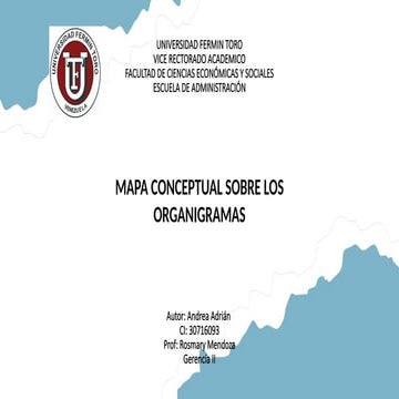 Andrea Adrian mapa de los organigramas.. | PPTX