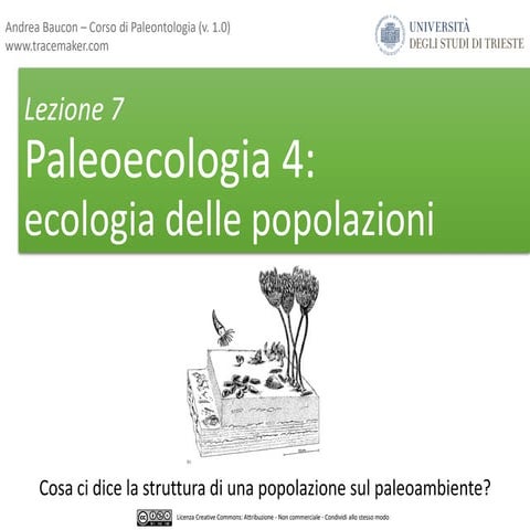 Andrea Baucon, corso di paleontologia - lezione 7 - paleoecologia 4 ...