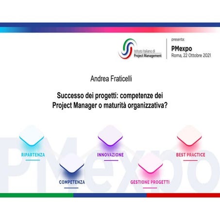 PMexpo 2021 | Andrea Fraticelli "Successo dei progetti: competenze dei ...