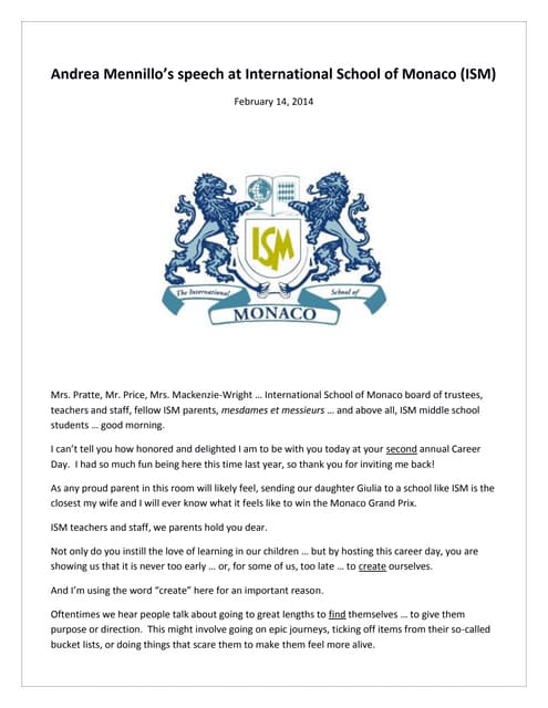 Graduation closing remarks | PDF