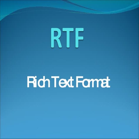 Rich Text Format | PPT