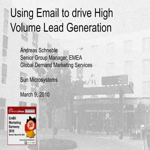 B2B Demand Generation: Email Lead Generation | PPT
