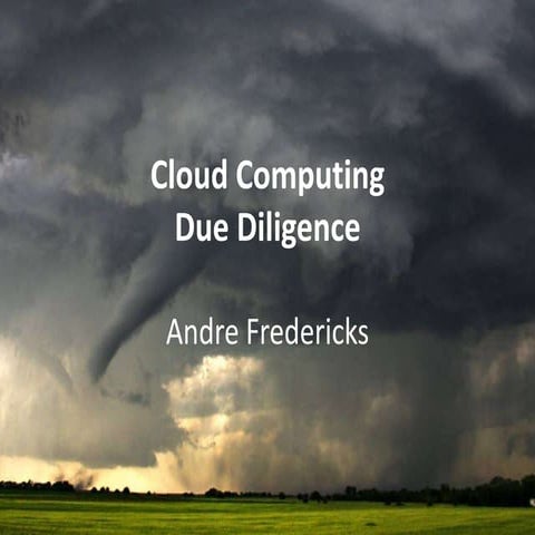 Cloud Due Diligence | PPTX