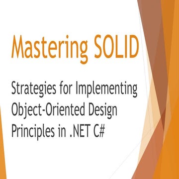 Andrei Iacob - SOLID: Strategies for Implementing Object–Oriented ...