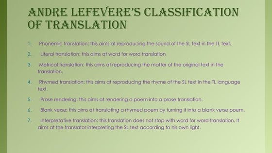 Methods Of Translation | PPT