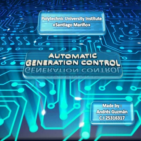 Automatic Generation Control | PPT