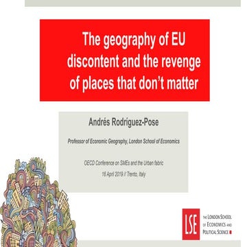 The geography of EU discontent and the revenge of places that don't ...