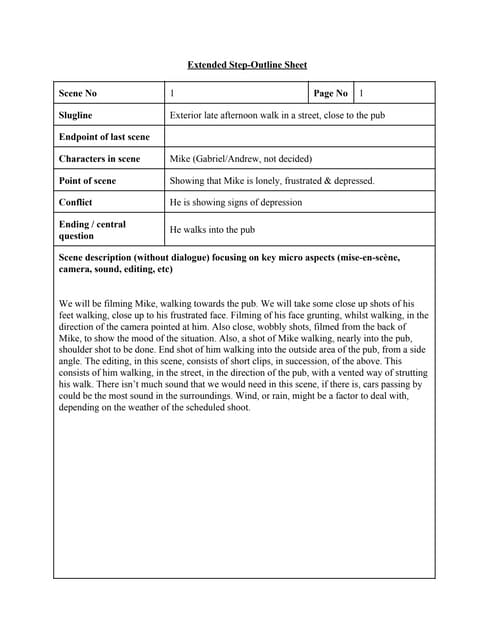 Extended Step Outline Template | PDF