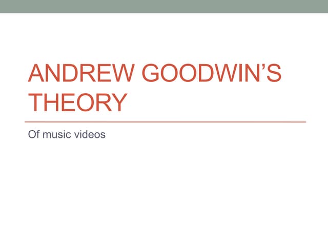 Laura mulvey music video theory | PPTX