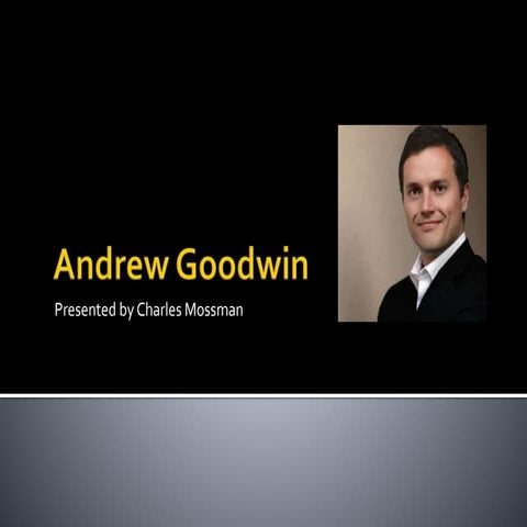 Andrew goodwin | PPT