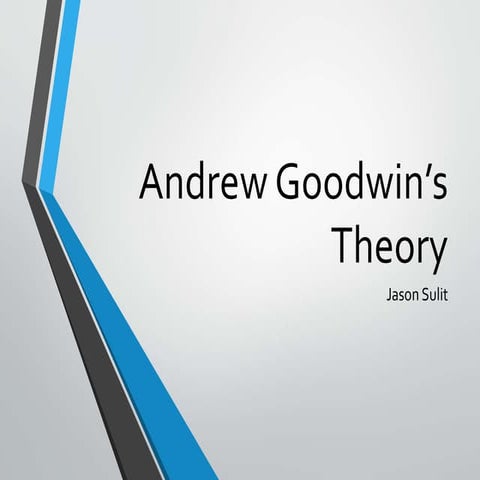 Andrew goodwin’s theory | PPT