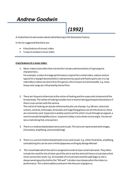 Goodwin’s Theory In Practice | PPT