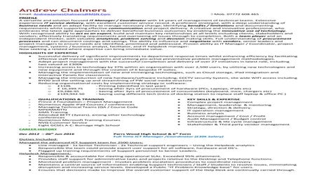 Tim Halas Resume | PDF