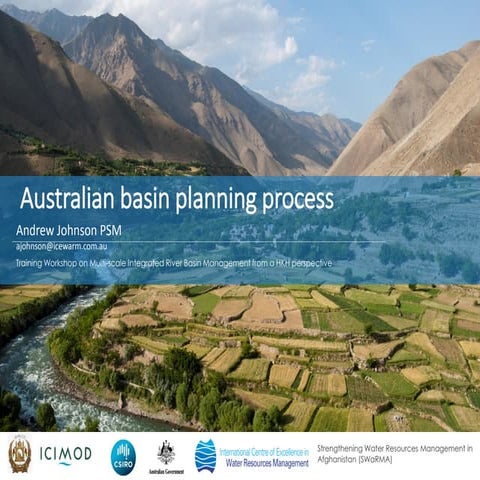 SWaRMA_IRBM_Module1_#5, Experiences of IWRM implementation from Australia, Andrew Johnson | PDF