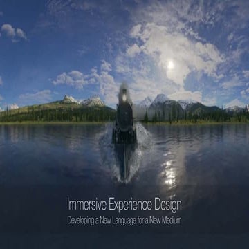 XD Immersive: Andrew Leitch, "Immersive Experience Design: Developing A ...