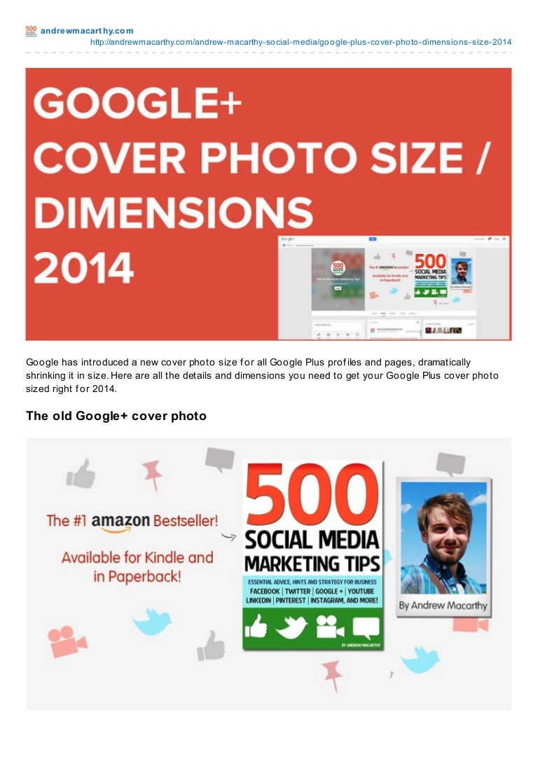 Google Plus Cover Photo Dimensions Size 2014 and Template
