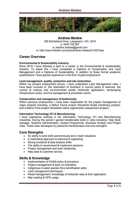 ArbTS_StephenLucocq_CV_Sept2016 | PDF | Landscaping | Home & Garden