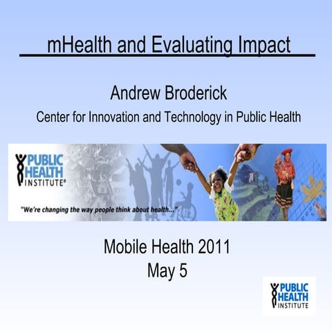 Scaling Up mHealth in Developing Countries - White Paper Commissioned ...