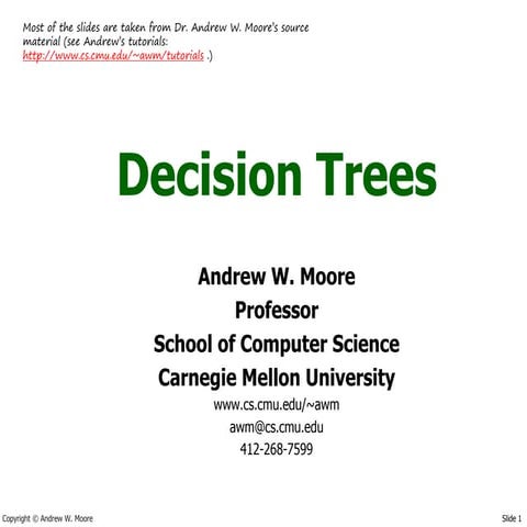 An introduction to decision trees | PPTX