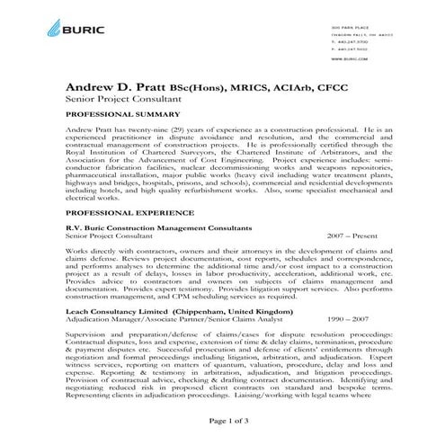 Andrew Pratt - Resume (Marketing) | PDF